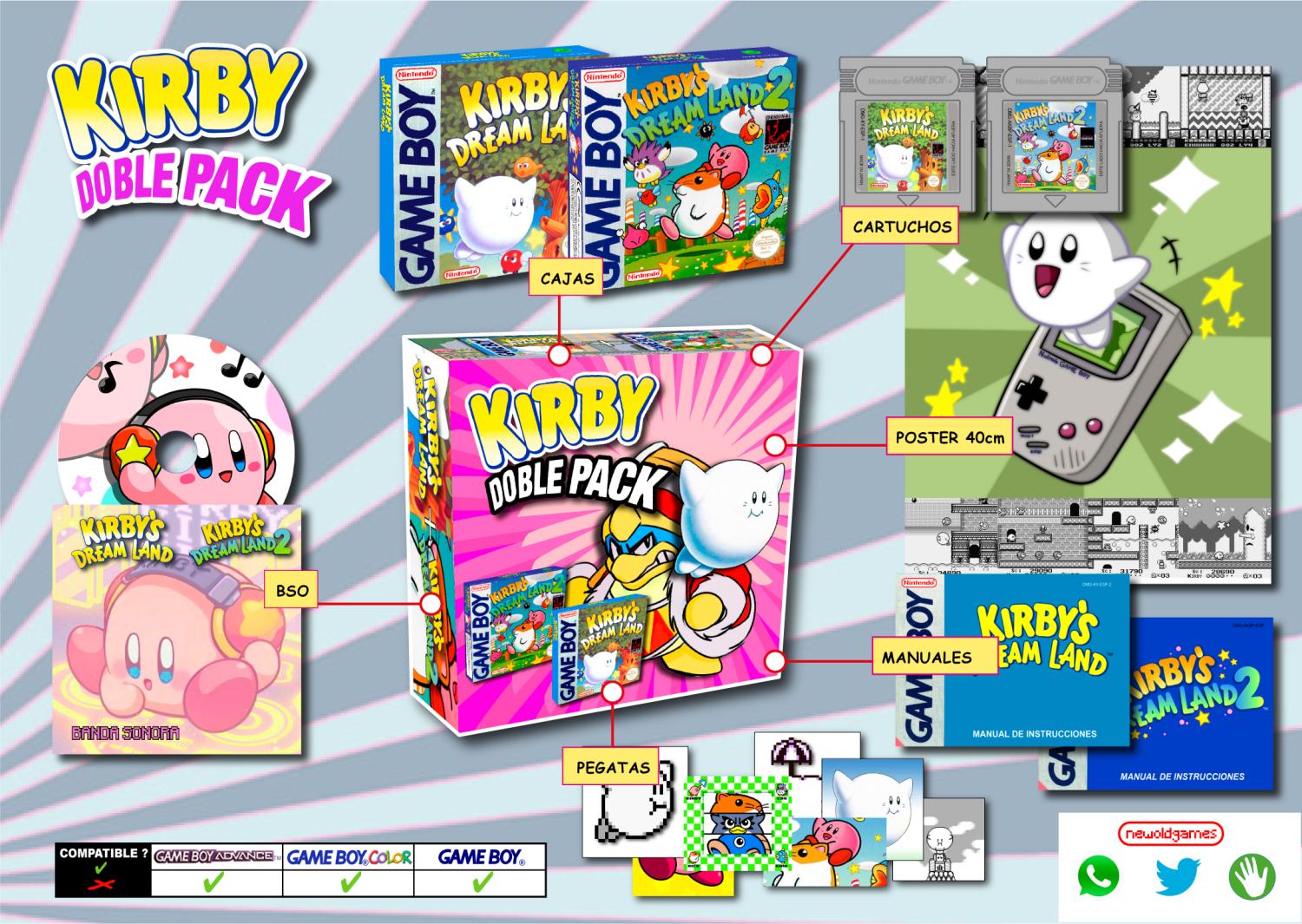 Reserva tu juego DOBLE PACK KIRBY GAME BOY - @newoldgames