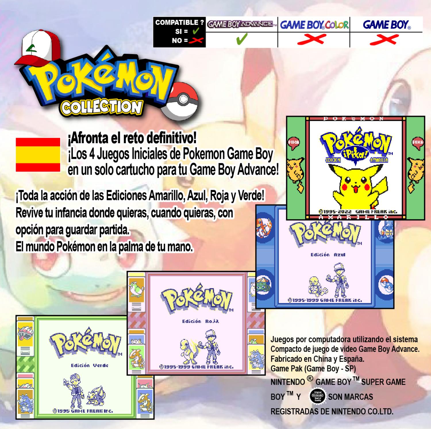 Reserva tu juego POKEMON CLASICO PACK 4 en 1 - @newoldgames